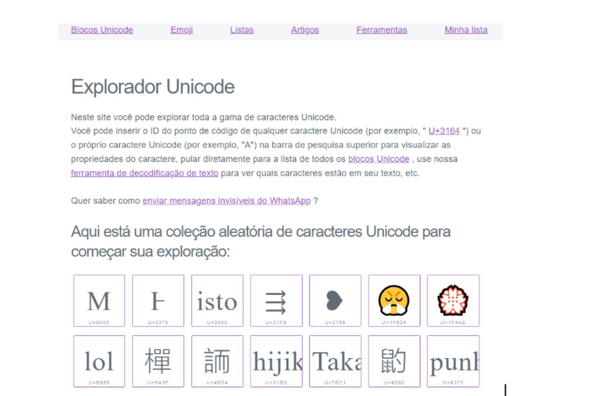 O que é Caractere Invisível e Como Adicionar na Prática